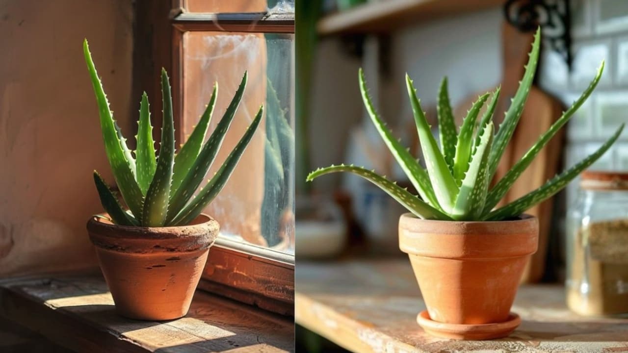 How To Grow Aloe Vera In A Pot At Home In Small Spaces With Easy Care ...