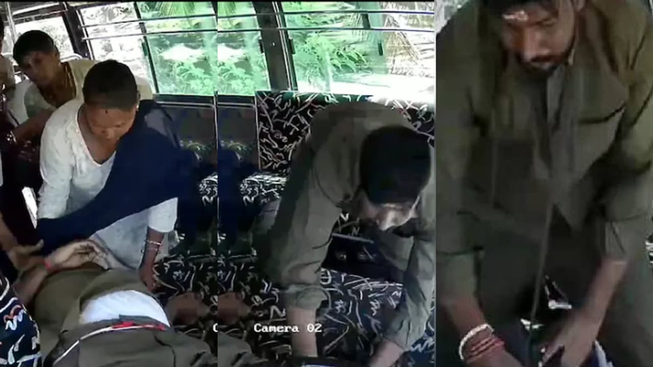 Bus Driver Suffers Heart Attack, Conductor Applies Brakes save passengers: ബസൊന്ന് പാളി ...