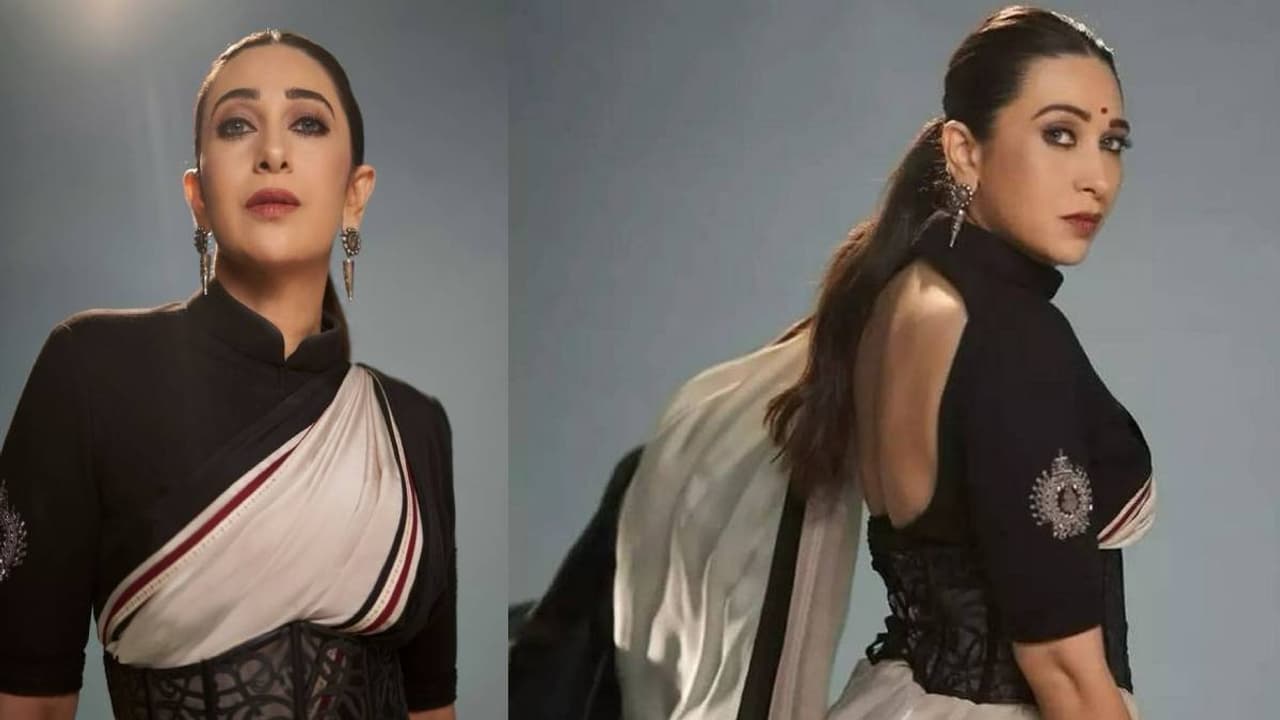 Karisma Kapoor Blouse Design: रिश्मा कपूर के ट्रेंडी ब्लाउज़ डिज़ाइन ...