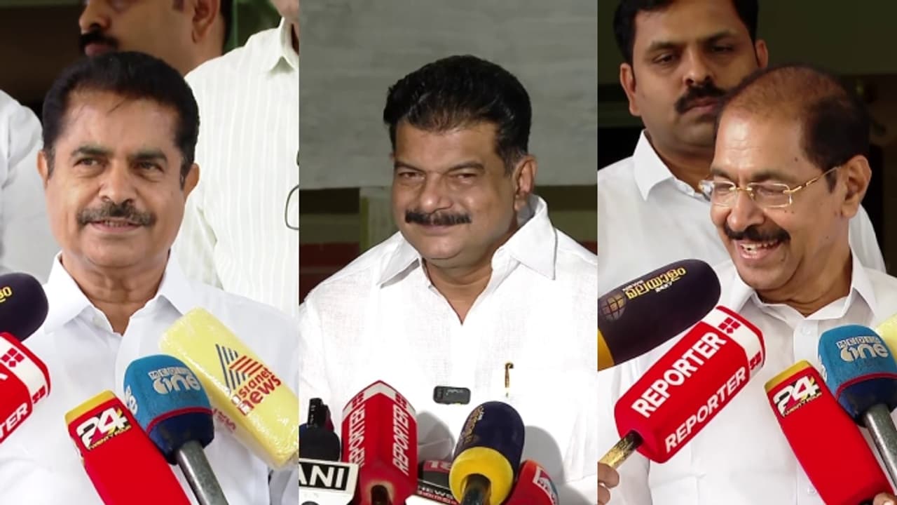 UDF convener Adoor Prakash and KPCC president Sunny Joseph meet ...