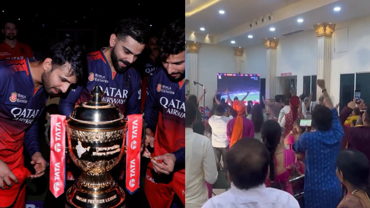Wedding briefly pauses as guests cheer RCB’s historic IPL win; video ...