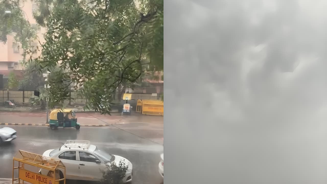Delhi rain: National capital witnesses heavy rainfall, IMD issues advisory (WATCH) | Asianet ...