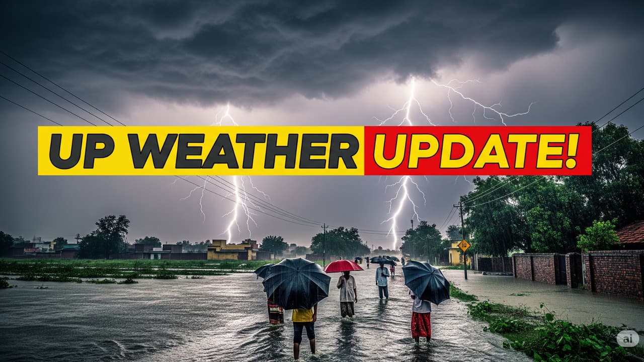 UP Weather Update: कई जिलों में ऑरेंज अलर्ट, अगले 7 दिन तक जारी रहेगा ...