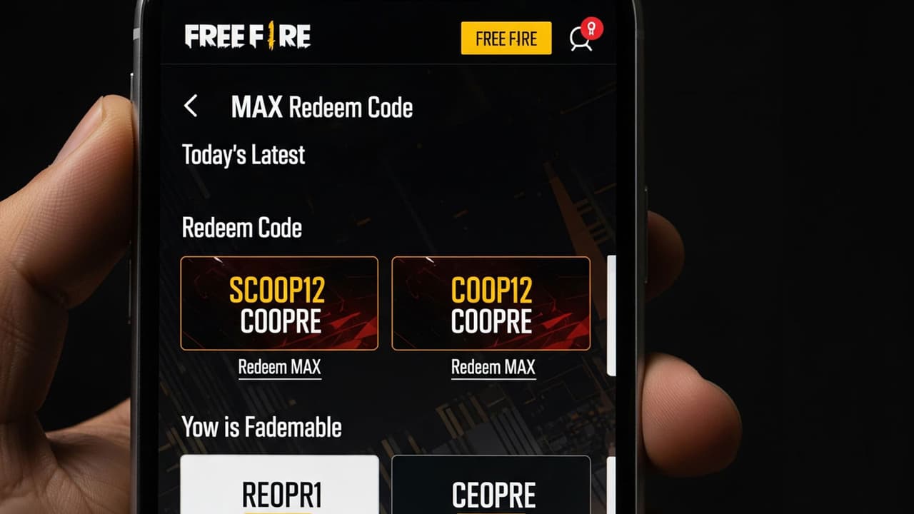 FF Max Redeem Codes Today : सिर्फ 1 क्लिक में फ्री डायमंड्स, गन स्किन्स ...