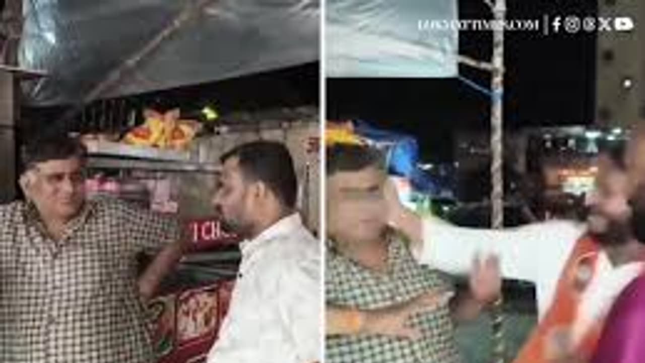 MNS workers rain slaps on sweet shop owner for not speaking Marathi; video sparks outrage (WATCH ...