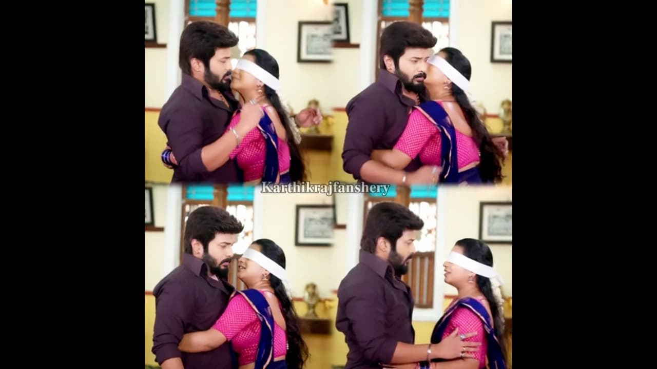 Revathy Hug and Kiss Her Husband Karthik Raja : கண்ணாமூச்சி ரே ரே கண்டுபிடி விளையாட்டு ...