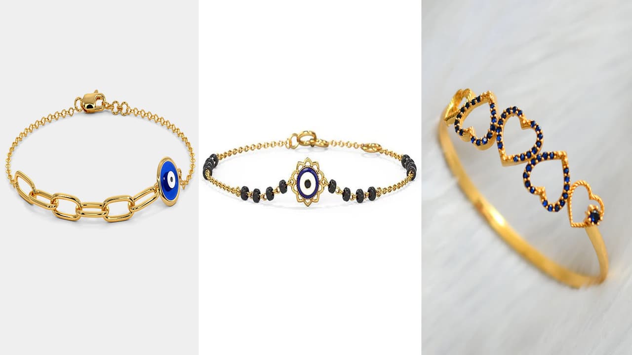 Bluestone Gold Bracelet: 18KT/22KT गोल्ड के ब्लूस्टोन ब्रेसलेट, खरीदें ...
