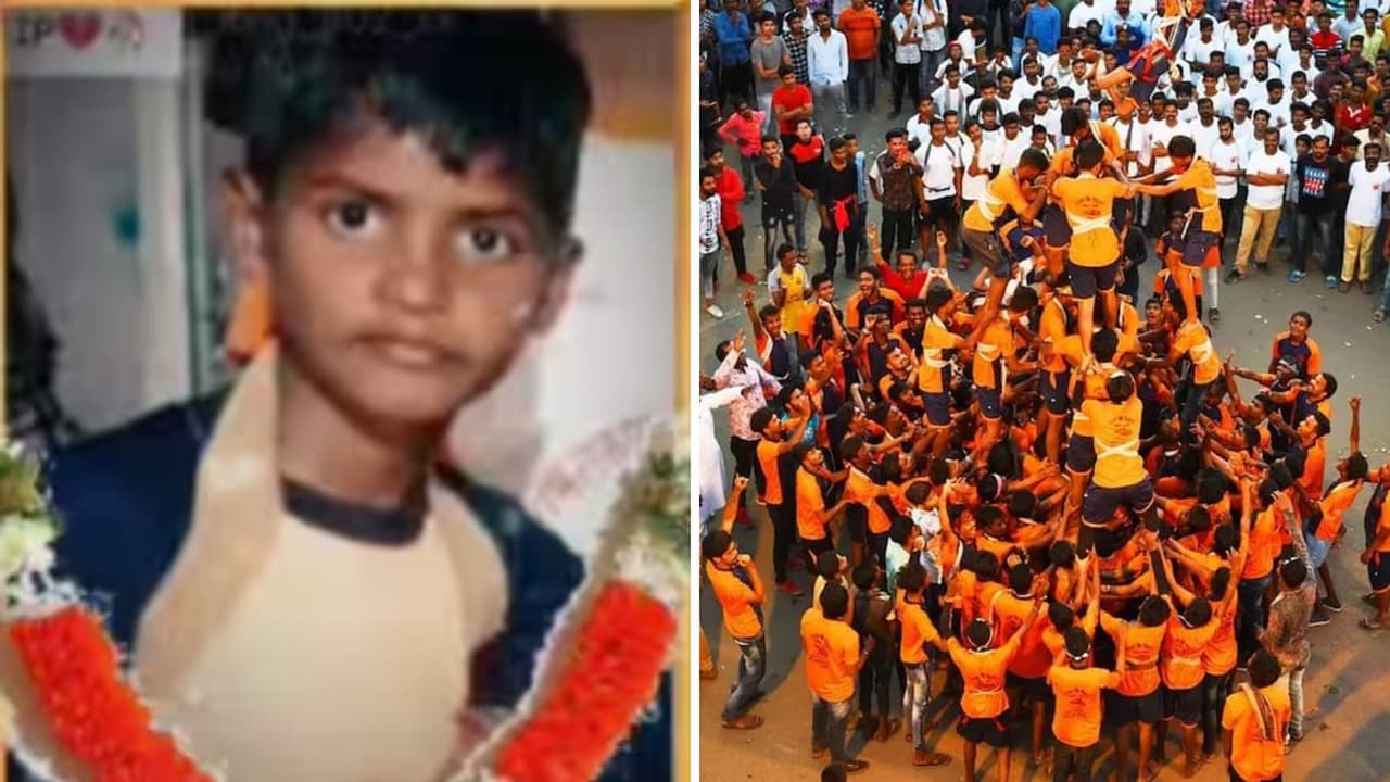 Dahi Handi 2025 : मुंबईत दहिसर येथे दही हंडीच्या सरावावेळी बालगोविंदाचा ...