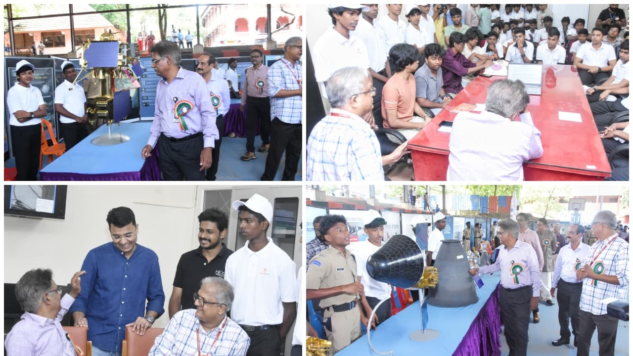 ദേശീയ ബഹിരാകാശ ദിനാചരണത്തിൽ വിദ്യാർത്ഥികൾക്കൊപ്പം, ബഹിരാകാശ ദൗത്യങ്ങ ...