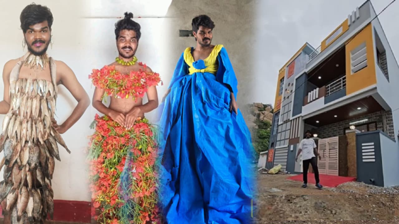 tik toker tharun nayak new house warming: 'ನಮ್‌ ಮನೆ ನಮ್‌ ಇಷ್ಟ'-ಚಿತ್ರವಿಚಿತ್ರ ಬಟ್ಟೆ ಹಾಕಿ ...