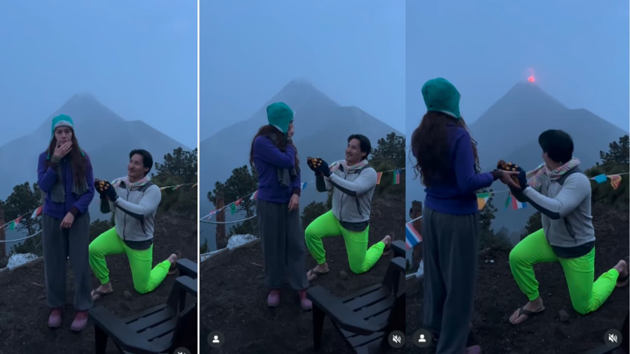 Proposal ಗೆಳತಿ ಯೆಸ್ ಹೇಳುತ್ತಿದ್ದಂತೆ ಪರ್ವತದದಿಂದ ಜ್ವಾಲಾಮುಖಿ ಸ್ಫೋಟ, ವಿಡಿಯೋ ...