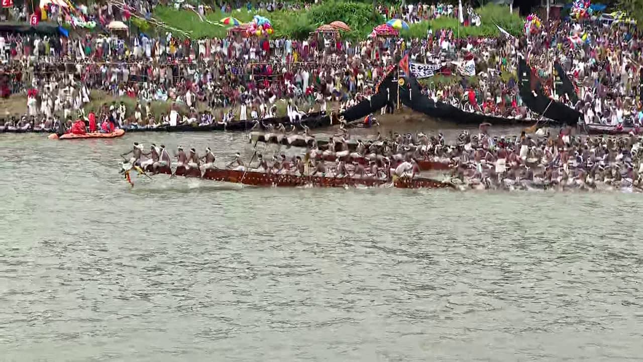 Aranmula Uthrattathi Boat Race ആവേശകരമായി ആറന്മുള ഉത്രട്ടാതി വള്ളംകളി ...