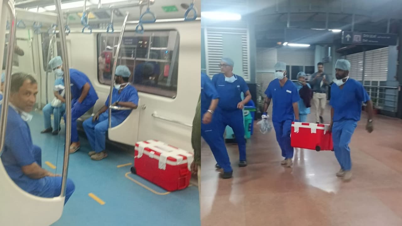 Bengaluru Namma Metro Becomes Lifeline Transports Live Human Heart ...