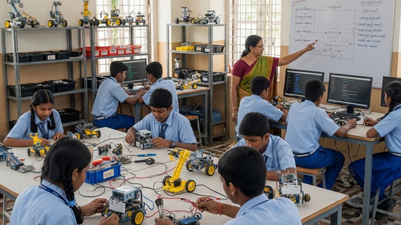 TN Schools: தமிழக அரசுப் பள்ளிகளில் ரோபோட்டிக்ஸ் லேப் வருது! சர்வதேசத் ...
