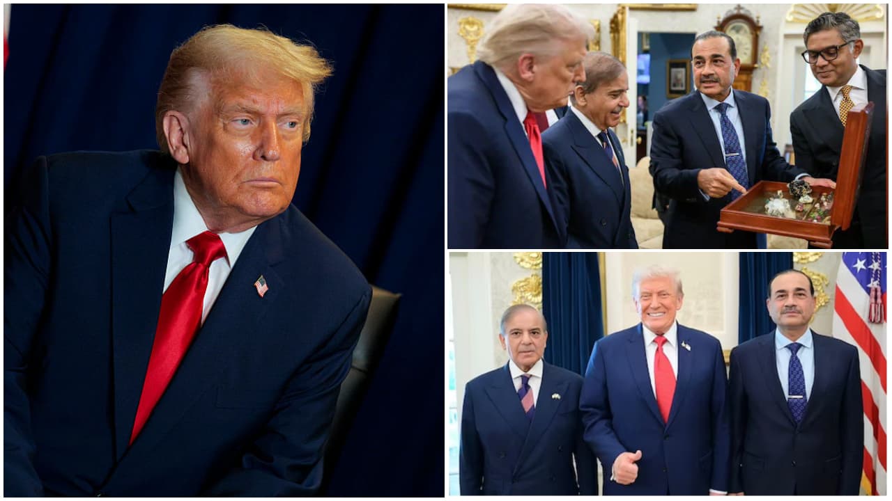 Rare mineral box pic Asim Munir face storm in Pak പെട്ടിയുമായി ...