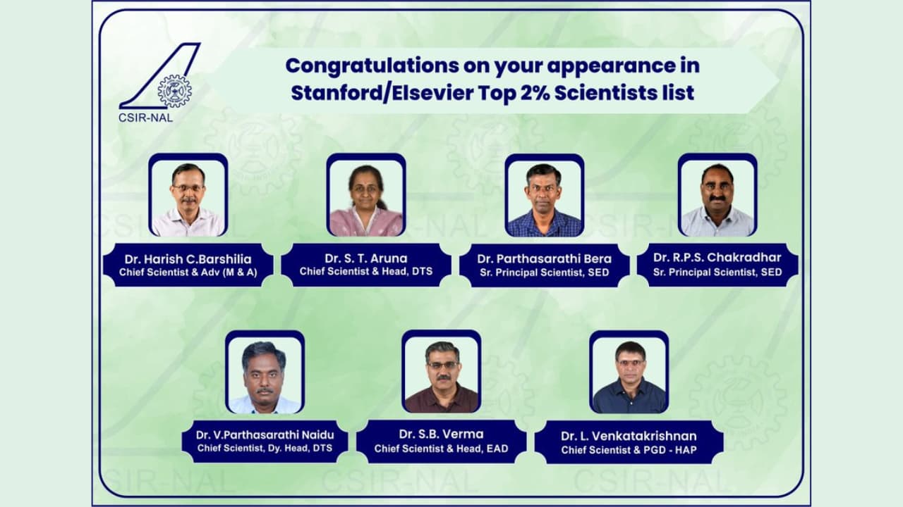 CSIR-NAL Scientists Named in Stanford’s Top 2% Global Researchers List ...