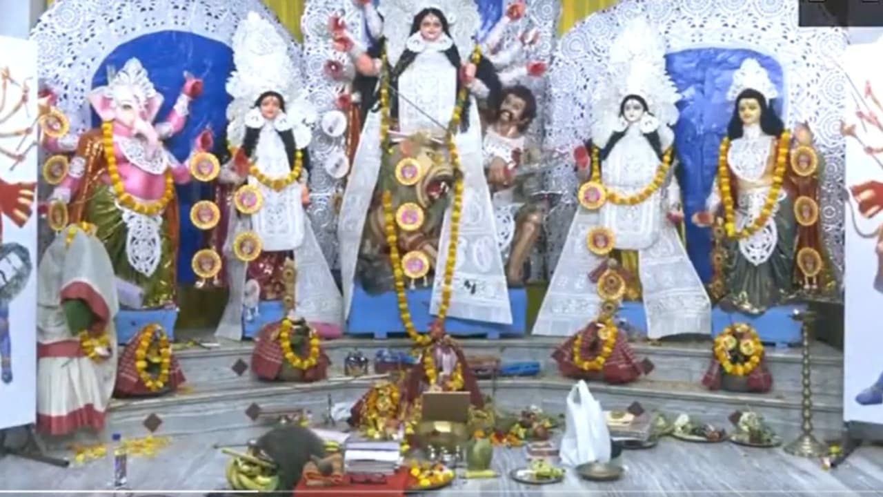 Unique Durga Puja Pandal In Lucknow Shows Goddess Slaying US Tariffs (WATCH) | Asianet Newsable