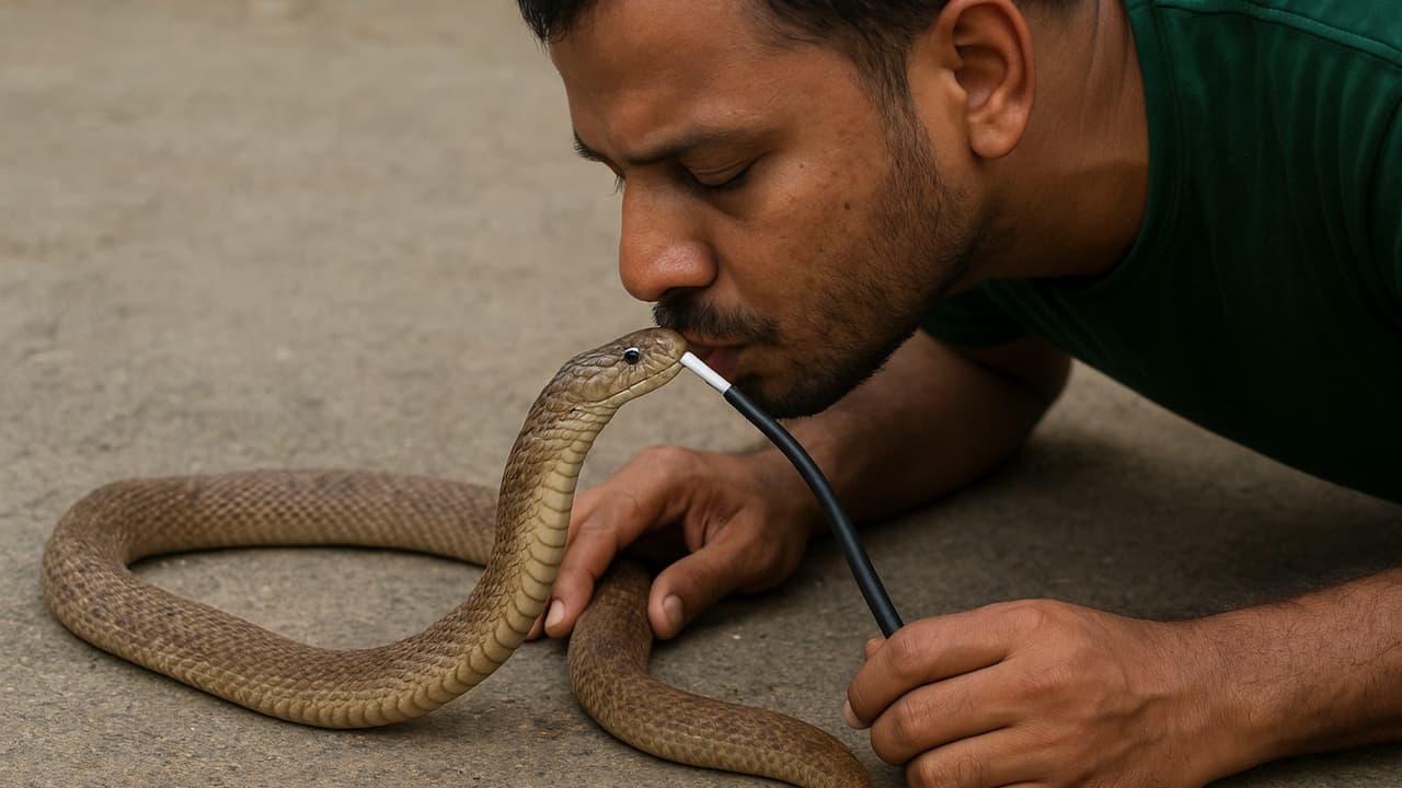 नागपुर का सर्प मित्र: सांप को मुंह से CPR देकर किया जिंदा, लोग रह गए ...