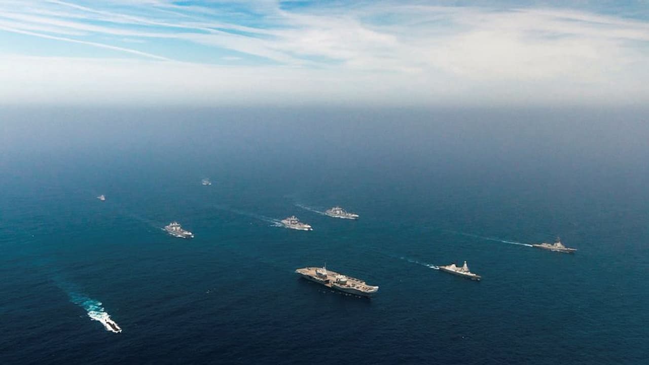 Indian Navy, Royal Navy Begin Exercise Konkan with Carrier Strike ...