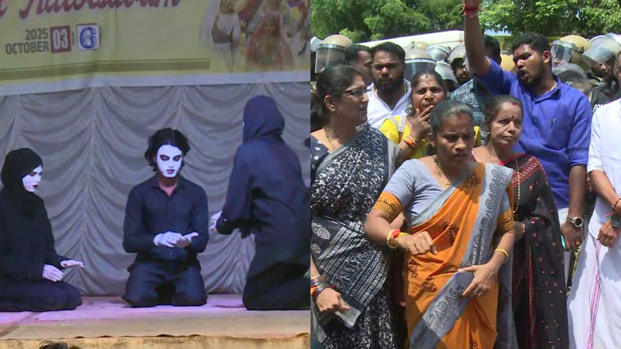 Kerala Students Restage Pro-Palestine Mime Stopped Midway, BJP Stages ...