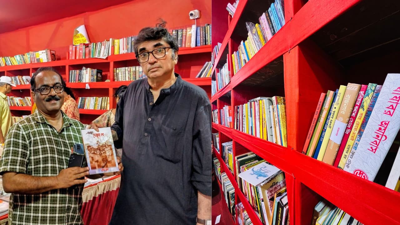 CPIM Book Stall: যাদবপুরে বামেদের বুক স্টলে উপস্থিত পরিচালক অনীক দত্ত ...