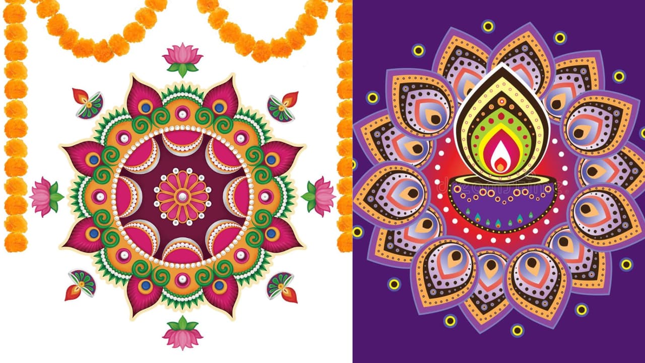 Rangoli Stickers For Diwali: बिना झंझट दिवाली डेकोरेशन, 100रु से कम में ...