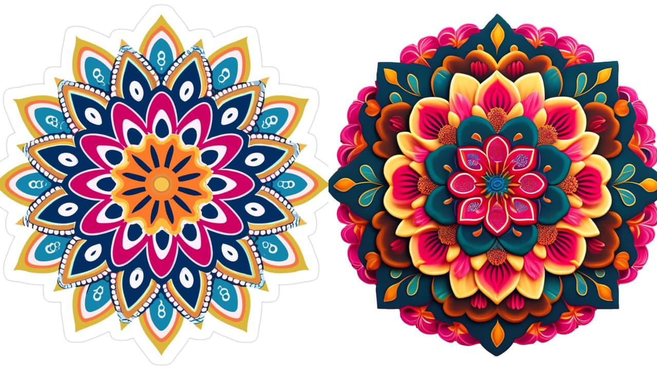 3D Rangoli Stickers: दिवाली पर घर को दें रॉयल टच, 200रु में खरीदें ...