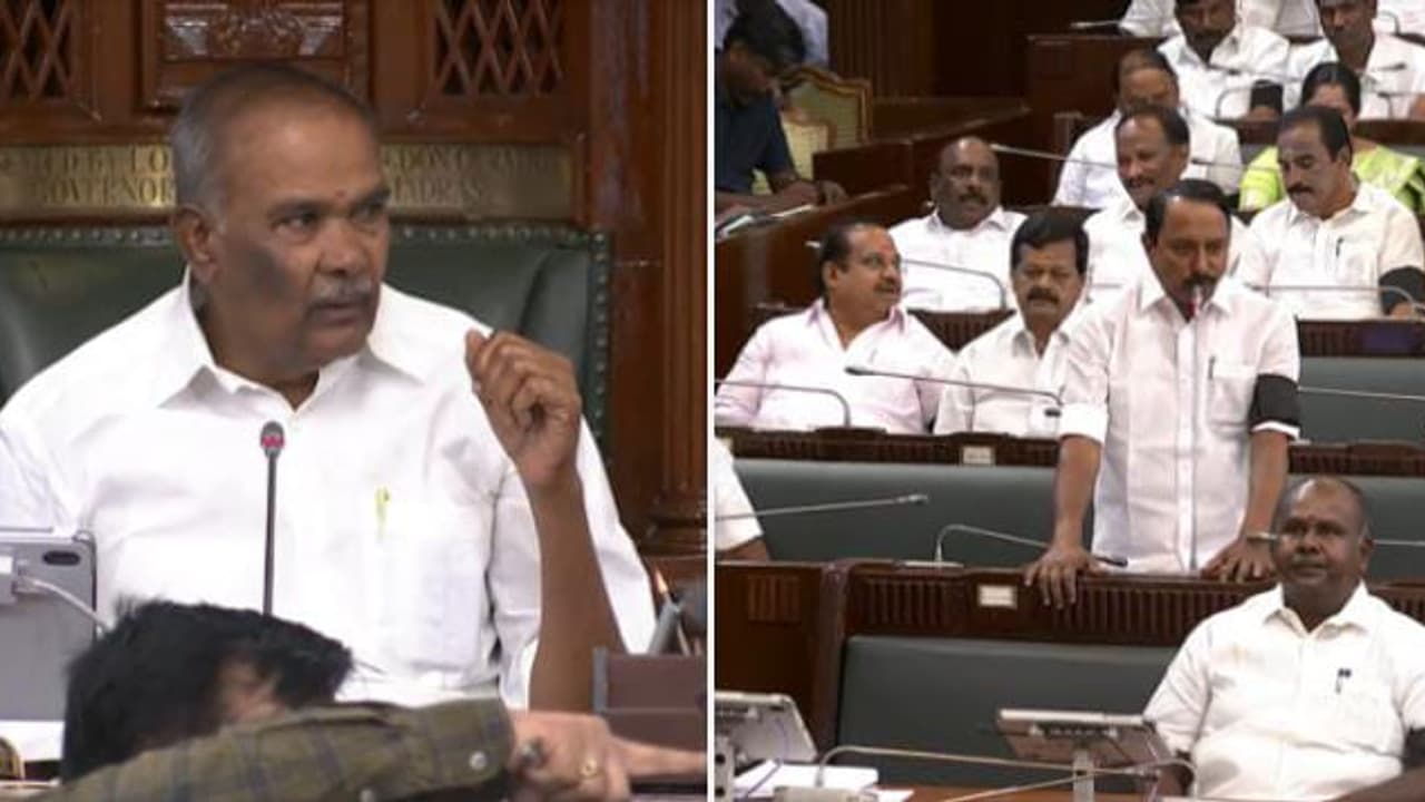 ADMK MLAs wear black bands : சபை நாகரீகம் மறந்த சபாநாயகர்..!அதிமுக ...