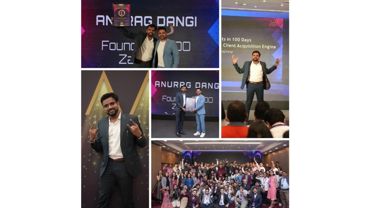 Anurag Dangi Steals the Show at The SaaS Millionaire Summit 2025, Empowering India’s Next Wave ...