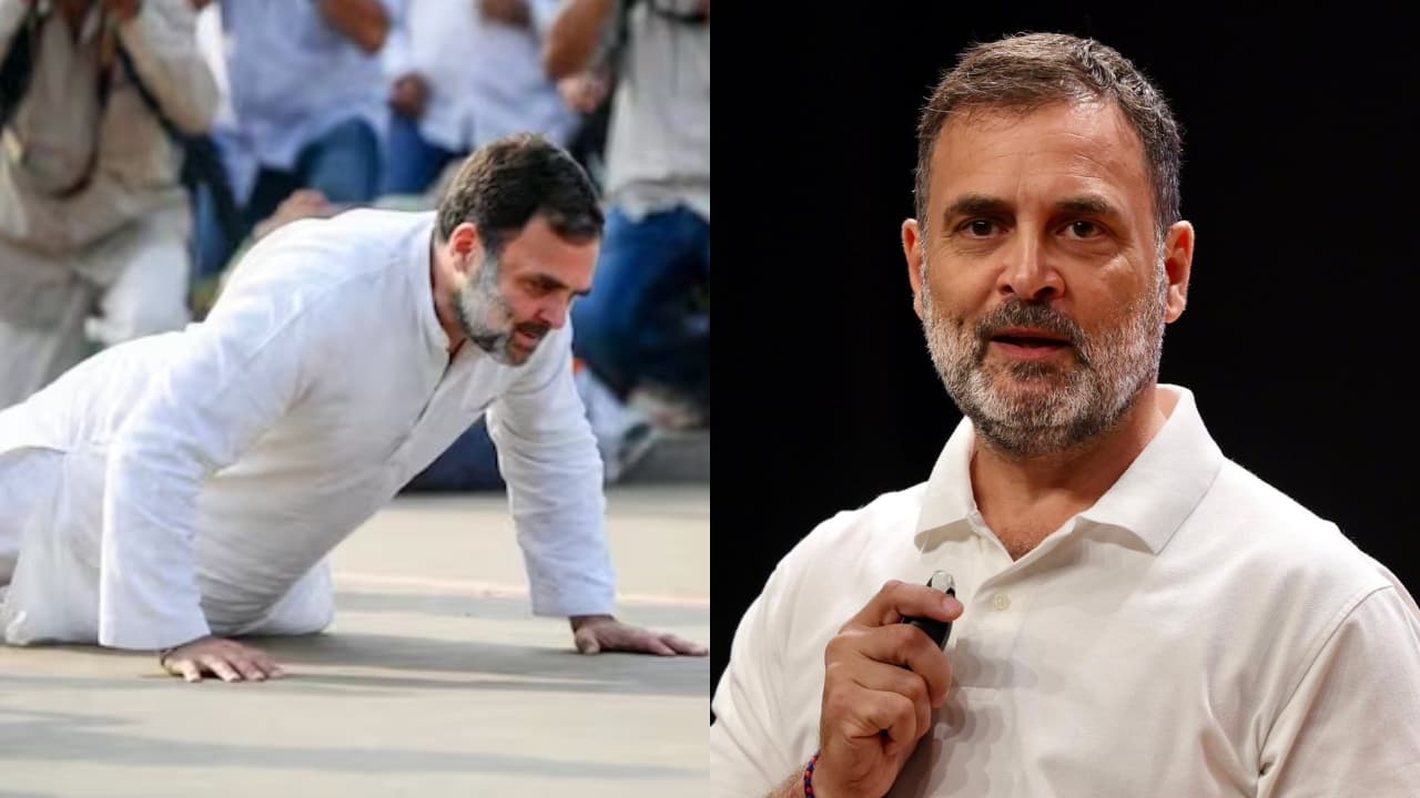 Rahul Gandhi made to do 10 push ups as punishment| കോൺഗ്രസിൻ്റെ ...