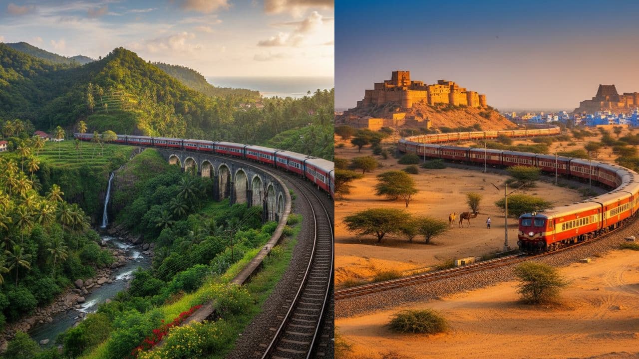 Best Train Route: कहीं बर्फ, कहीं रेत, कहीं लहरें… ये 5 मैजिकल ट्रेन ...