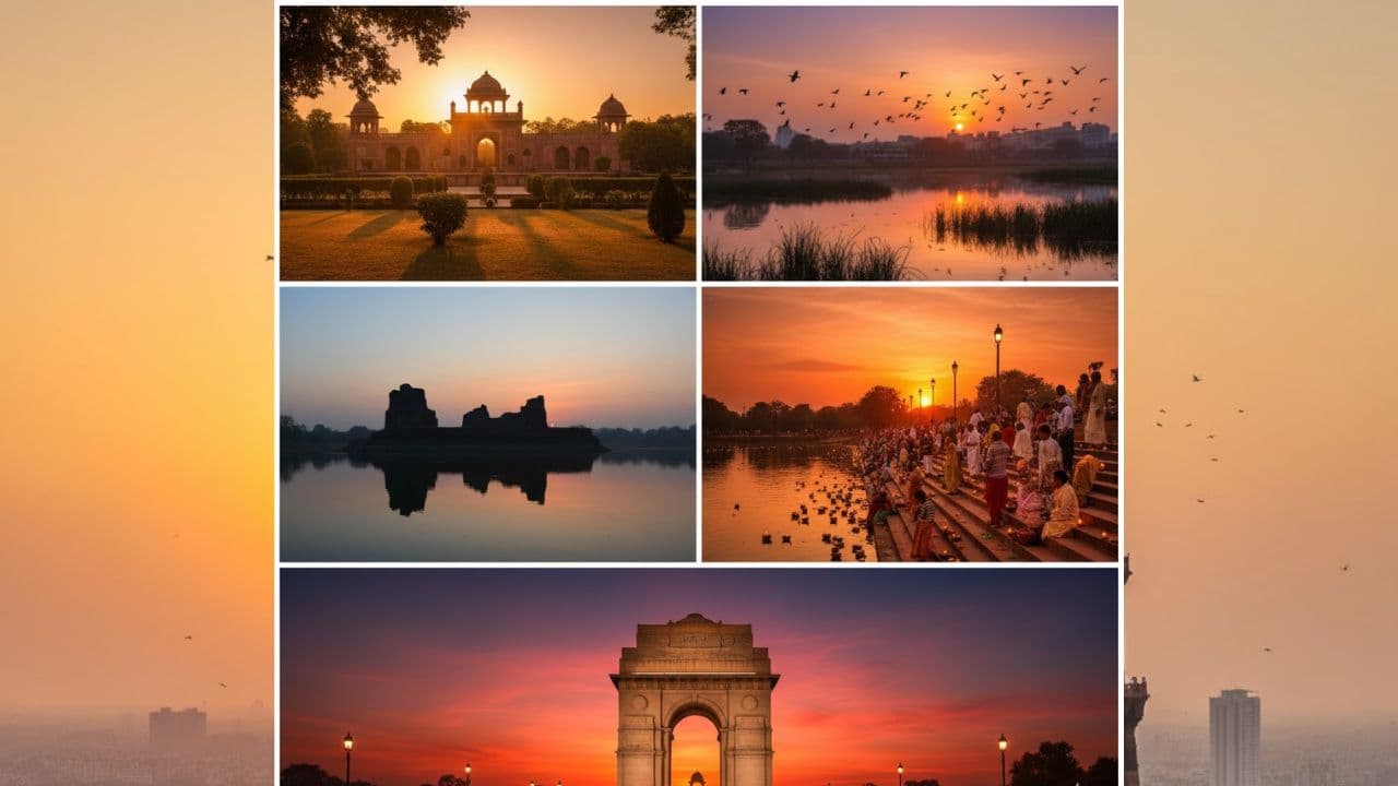 Delhi Sunset Point: ऑरेंज आसमान और विंटर वाइब, दिल्ली में इन 5 जगहों पर ...