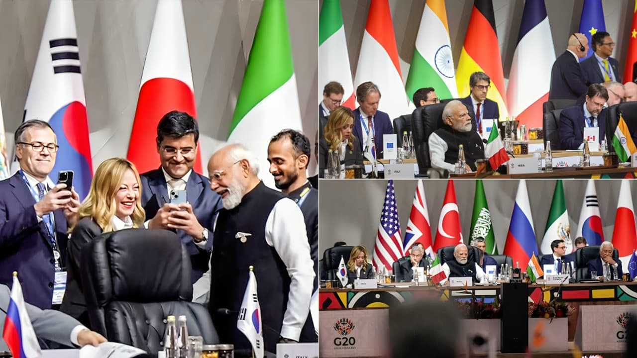 PM Modi-Meloni's Warm Johannesburg Moment Steals Spotlight At G20 ...