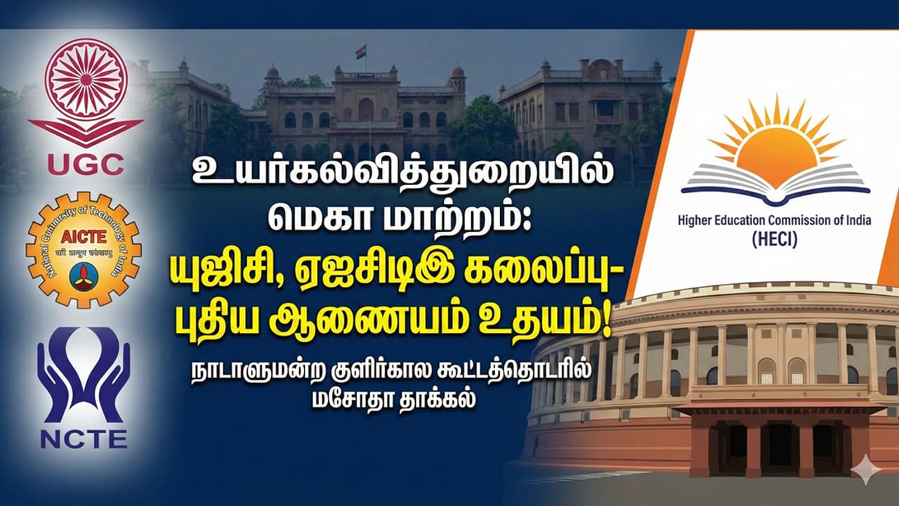 HECI Bill to replace UGC AICTE and NCTE listed for introduction in ...