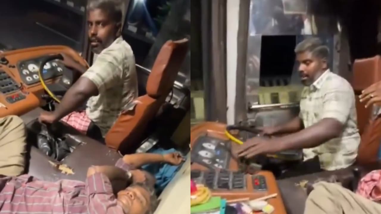 Bengaluru Private Bus Driver and Conductor Drunk, Passengers Beg Them ...