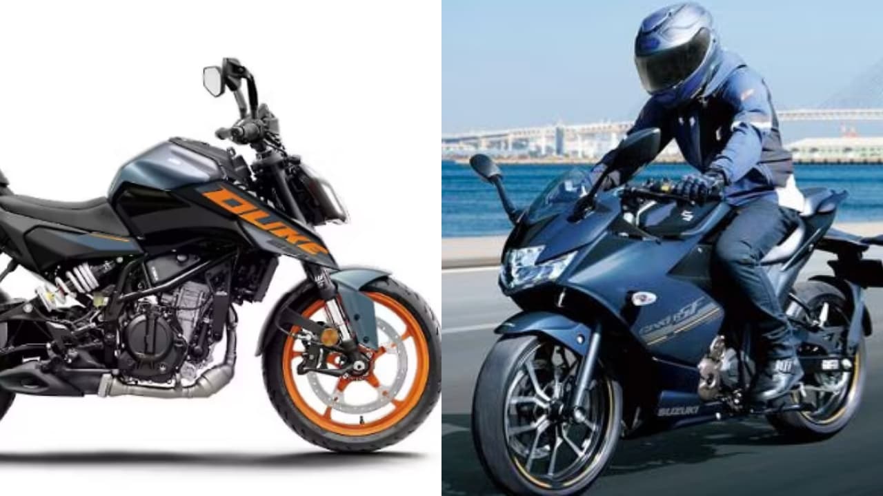 KTM Duke Vs Gixxer 250 : ഡ്യൂക്ക് 250 vs ജിക്സർ 250: വില, മൈലേജ് ...