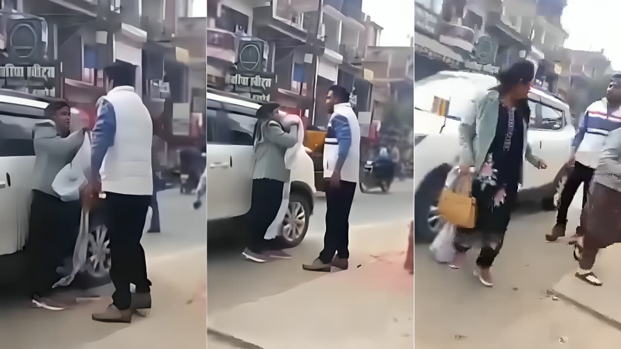 Viral Video Shows UP Man Thrashing Wife Over Alleged Affair with School ...