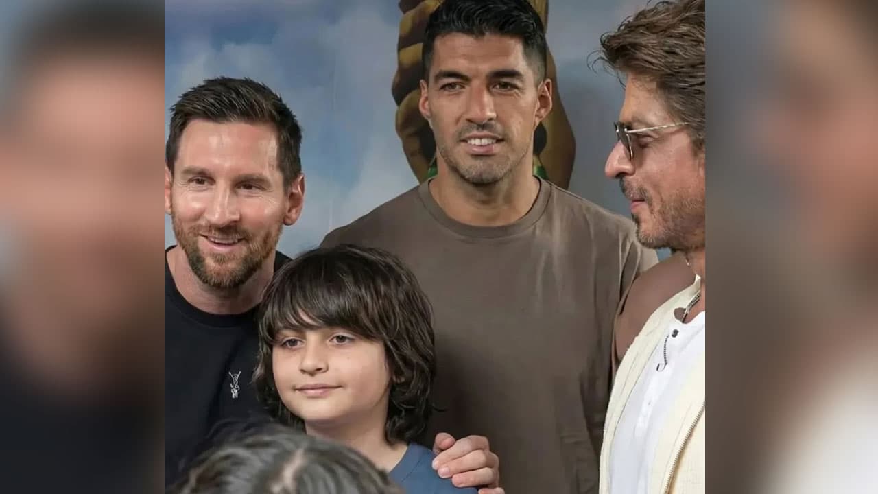 Shah Rukh Khan Meet Lionel Messi : கால்பந்து ஜாம்பவான் மெஸ்ஸியை ...