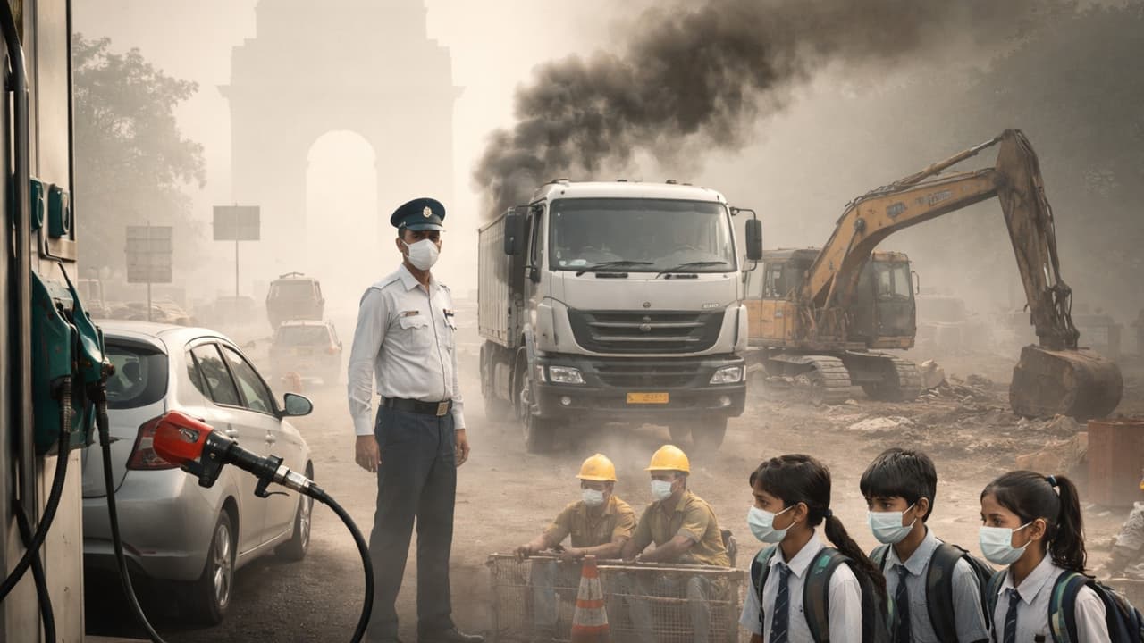 Delhi Pollution Alert: बिना PUCC पेट्रोल बंद, ऑफिस आधे...आज क्या खुलेगा ...