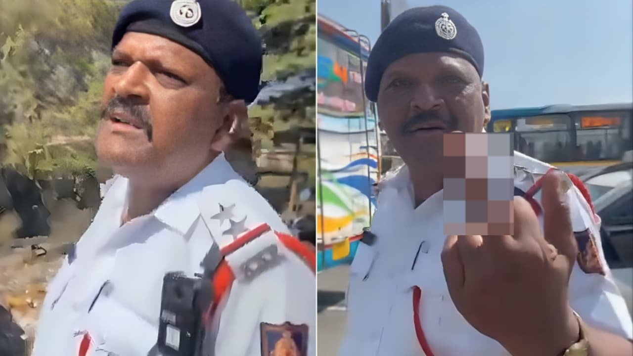 Bengaluru Traffic Cop Accused of Harassment, Extortion; Viral Video ...