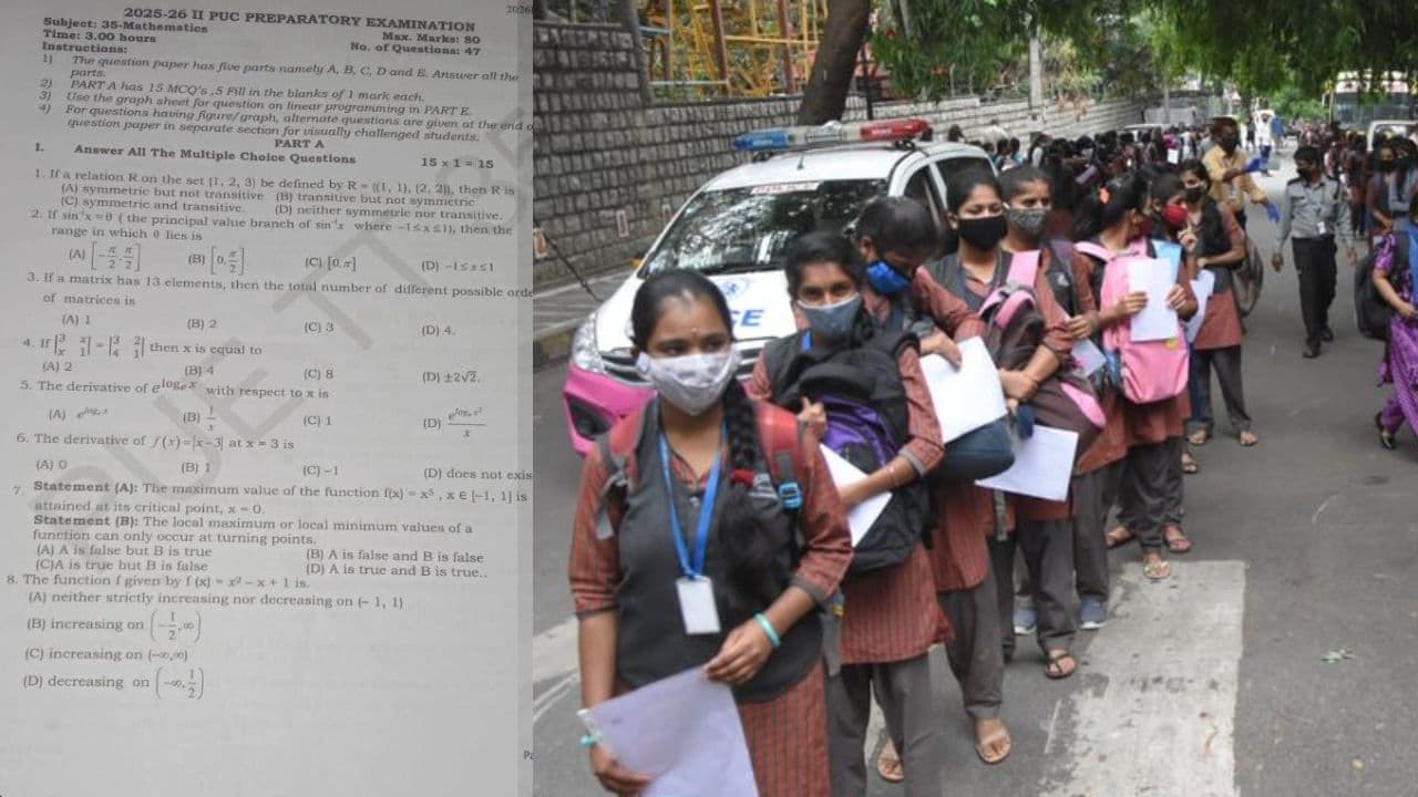 ರಾಜ್ಯದಲ್ಲಿ ದ್ವಿತೀಯ ಪಿಯುಸಿ ಗಣಿತ ಪೂರ್ವಸಿದ್ಧತಾ ಪರೀಕ್ಷೆ: ವಾಟ್ಸಾಪ್‌ನಲ್ಲಿ ...