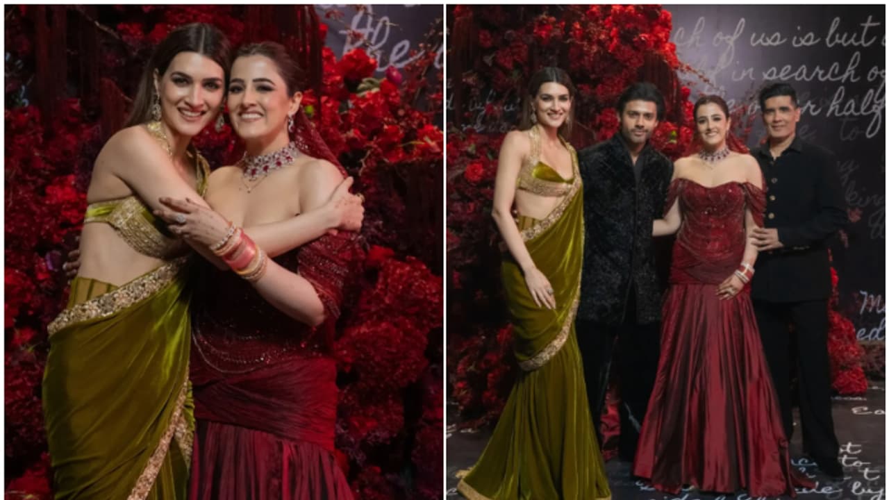 Kriti Sanon Joins Nupur Sanon and Stebin Ben at Mumbai Reception After ...