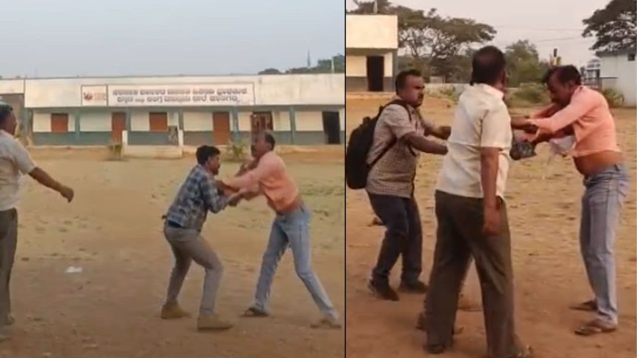 Karnataka: Guest Teacher and SDMC President Fight Inside Government ...