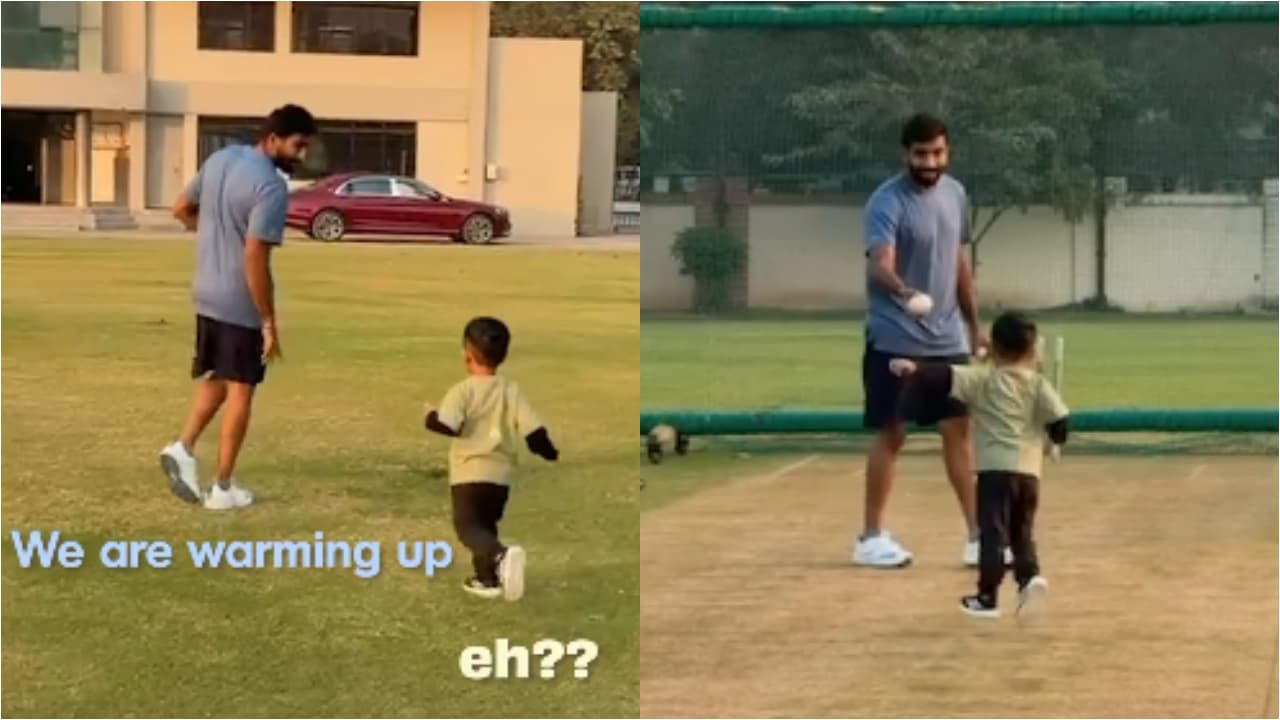 Adorable! Jasprit Bumrah and Son Angad Share Special Nets Session Ahead ...