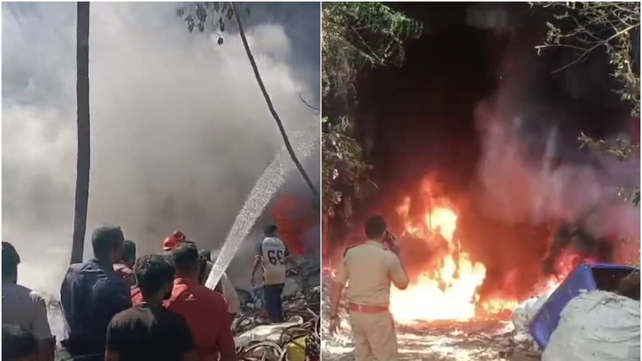 Palakkad FIre accident|പാലക്കാട് ആക്രി ഗോഡൗണിൽ വൻ തീപിടുത്തം, ഫയര് ...