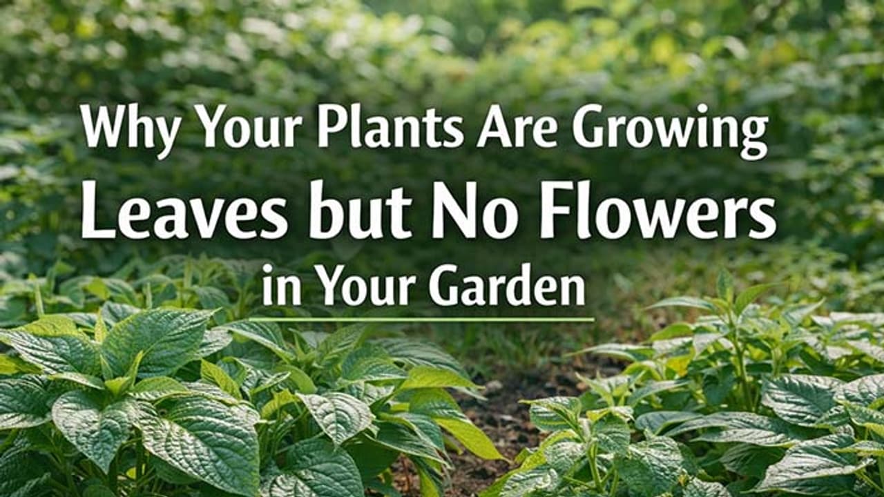 Why Your Plants Are Growing Leaves but No Flowers In Your Garden; 7 ...