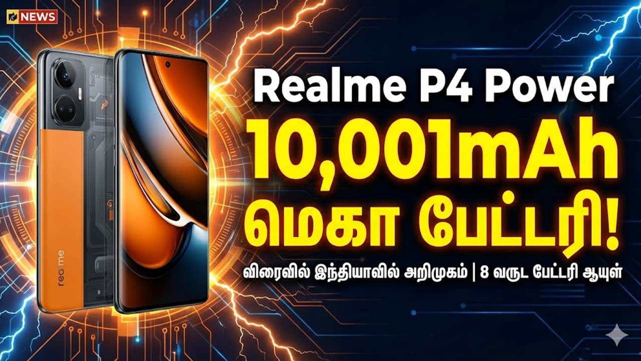 Realme P4 இந்தியாவில் களமிறங்கும் 'பேட்டரி மான்ஸ்டர்' - சார்ஜ் போடவே ...