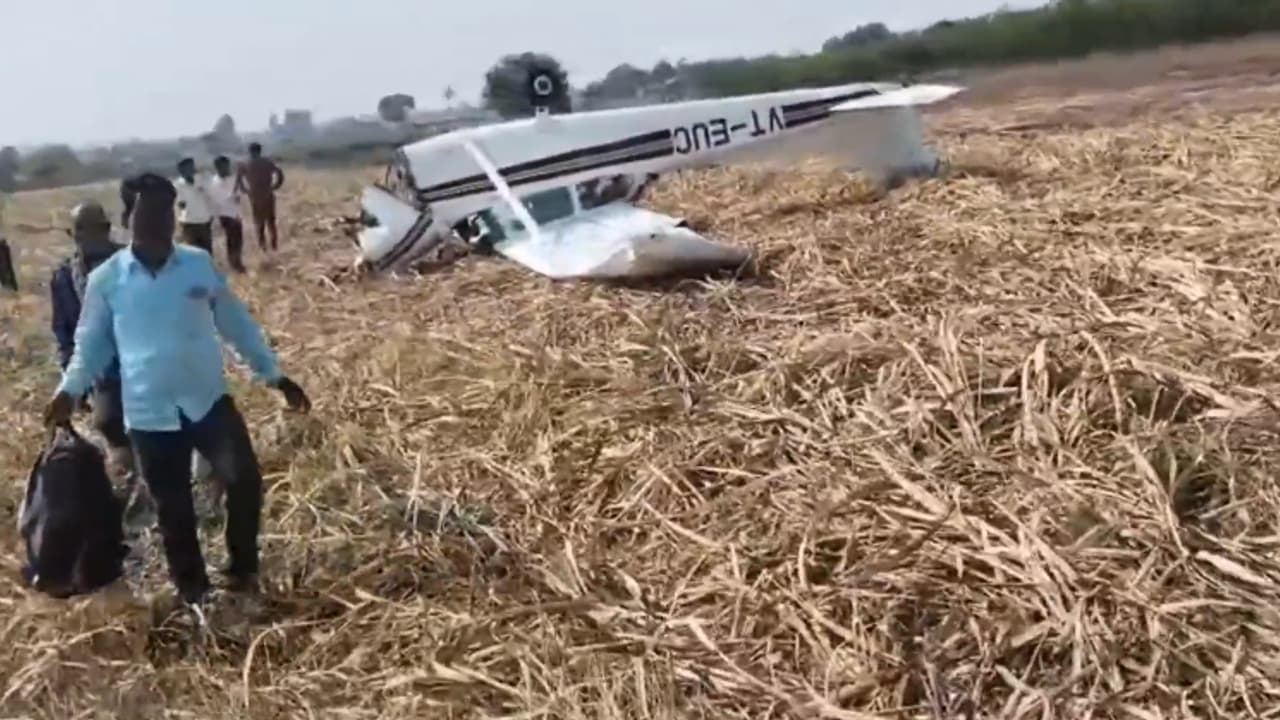 Karnataka: Private Training Aircraft Crashes in Vijayapura, Captain and ...