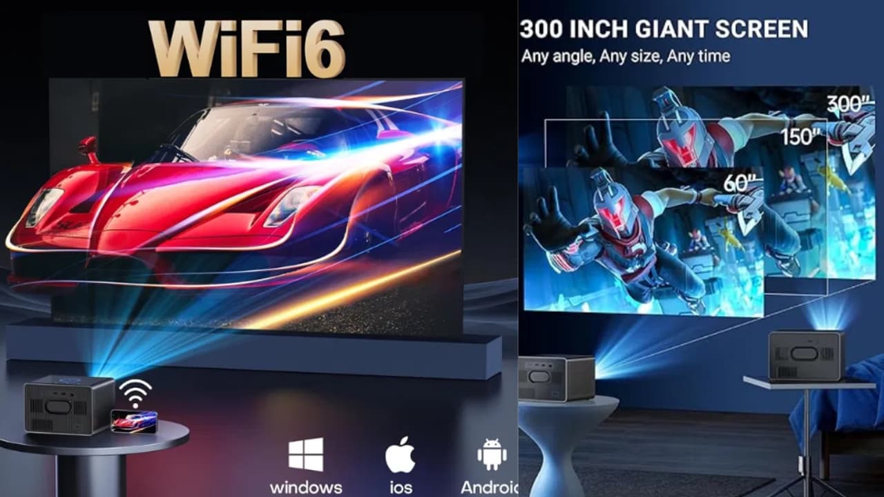 300 Inch Smart Projector : 20 இன்ச் TV ஓவர்… 300 இன்ச் ப்ரொஜெக்டர் ...