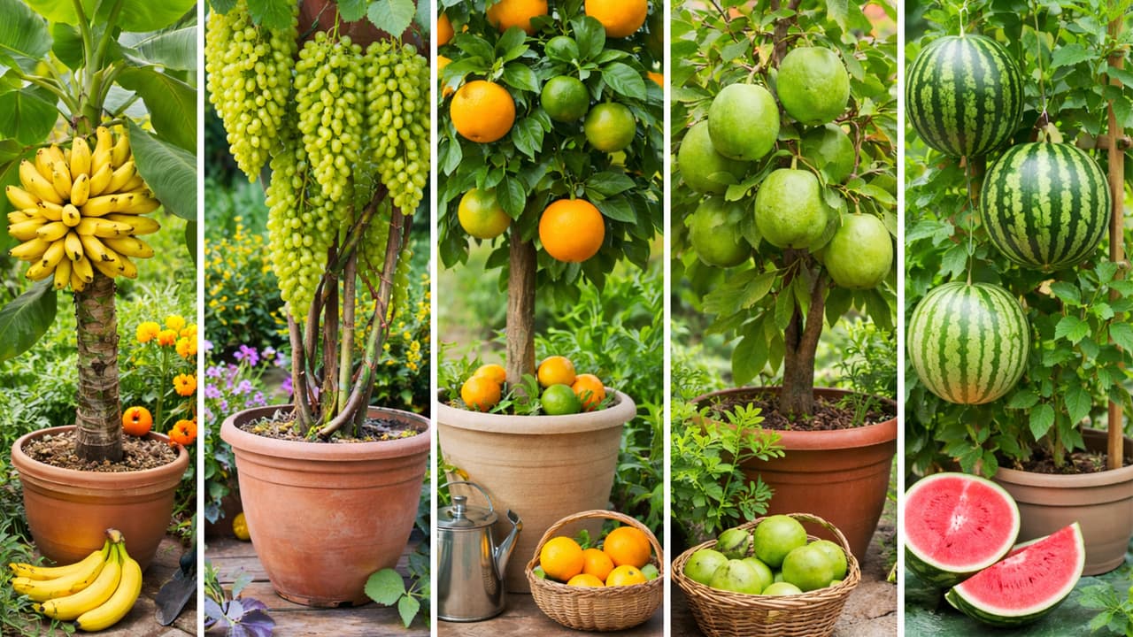 Home Fruit Gardening: 5 Easy Fruits You Can Grow in Pots for Fresh ...